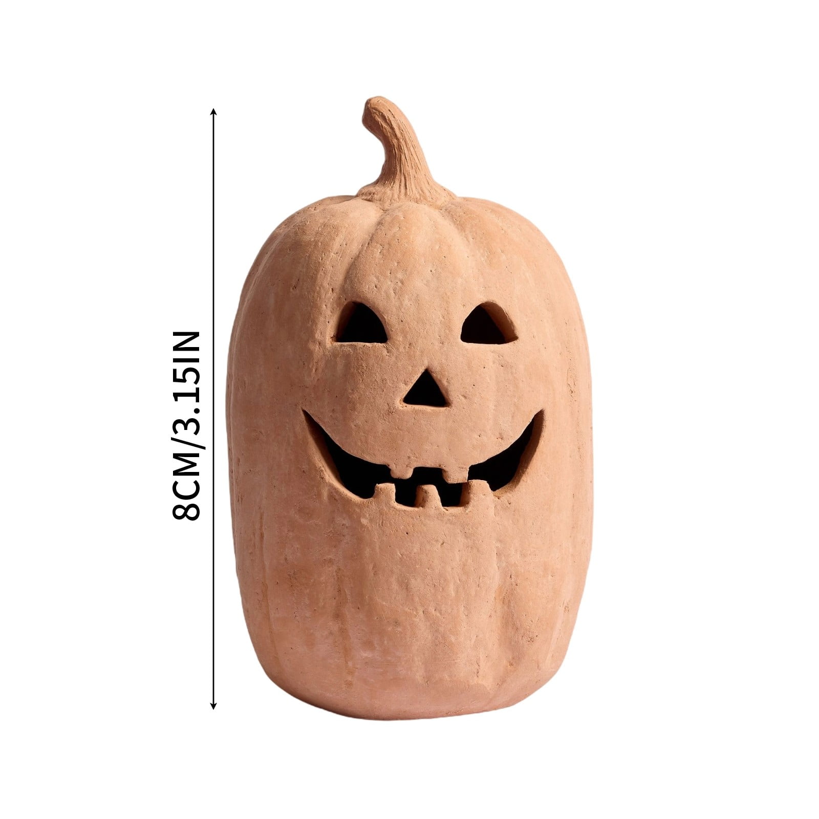 Jack O Lantern Halloween Decorations Indoor 2025 Handmade Terracotta ...