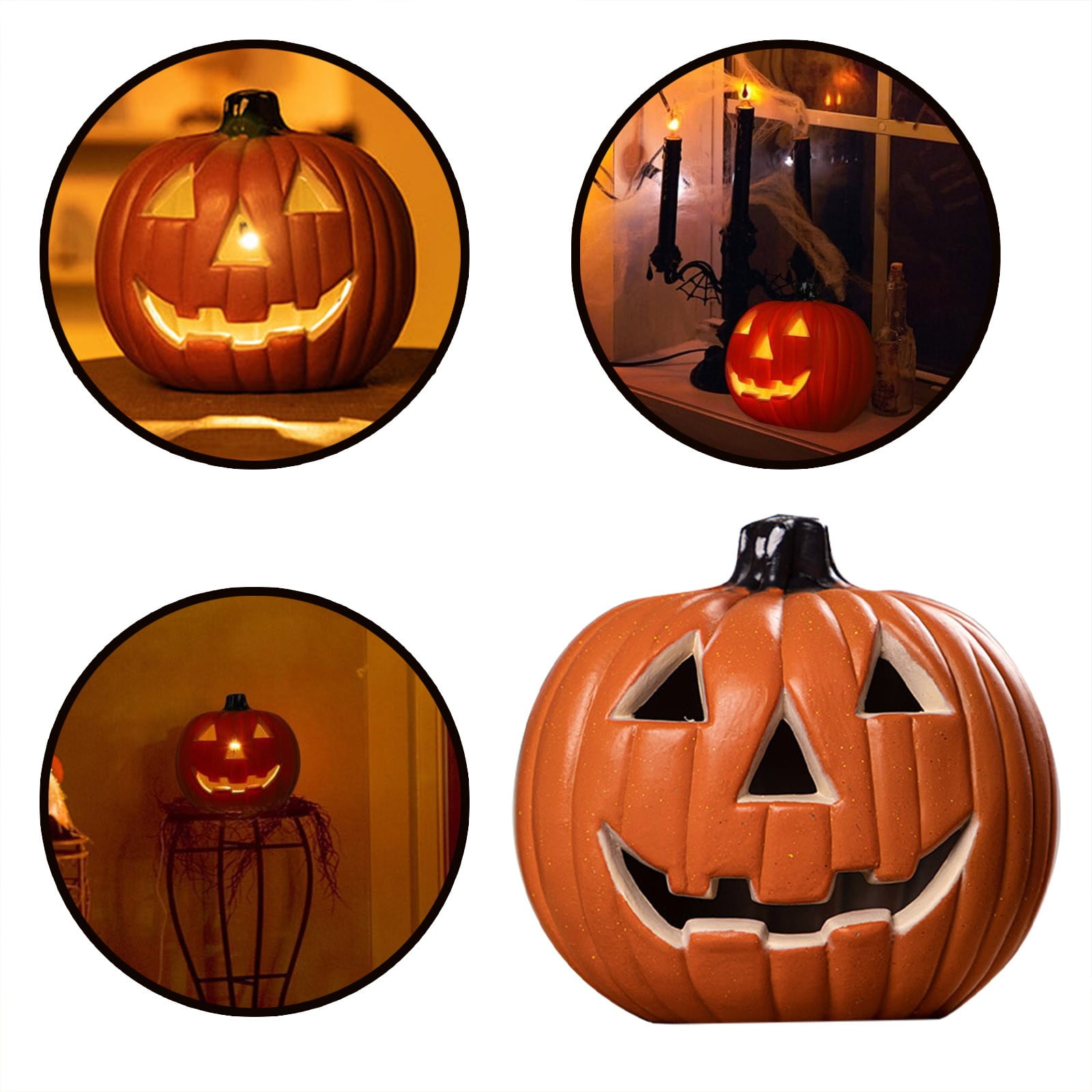 Jack O Lantern Pumpkins Light up Pumpkin Outdoor Indoor Battery ...