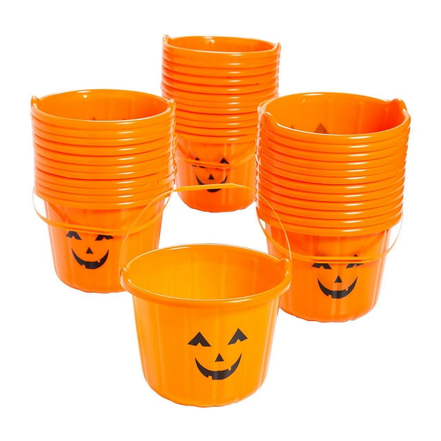 Jack-O’-Lantern Trick-or-Treat Buckets Bulk - 72 Pc - Walmart.com