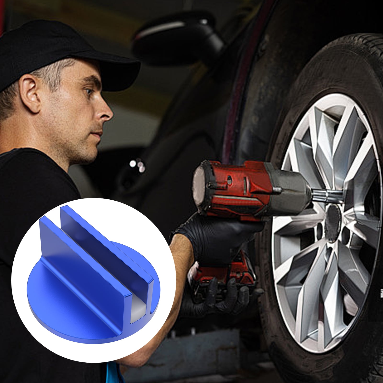 Jack Pad Slotted Universal Aluminum Grooved Magnetic Jack Pad Pinch ...