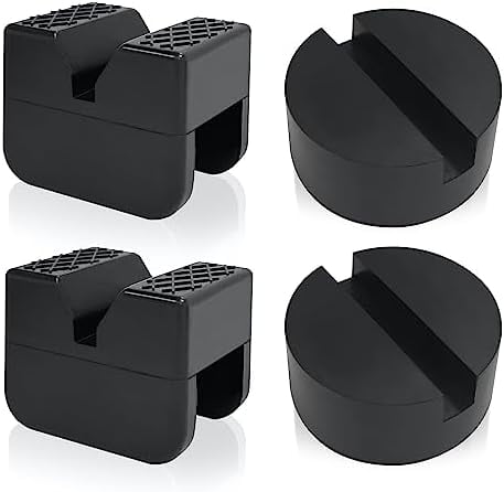Jack Pads, Universal Rubber Rail Pinch Weld Protector, Slotted Adapter ...