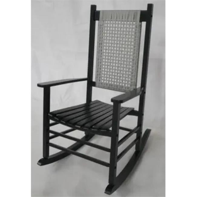 Jack Post 136214 Bali Wicker Rocker - Black - Walmart.com