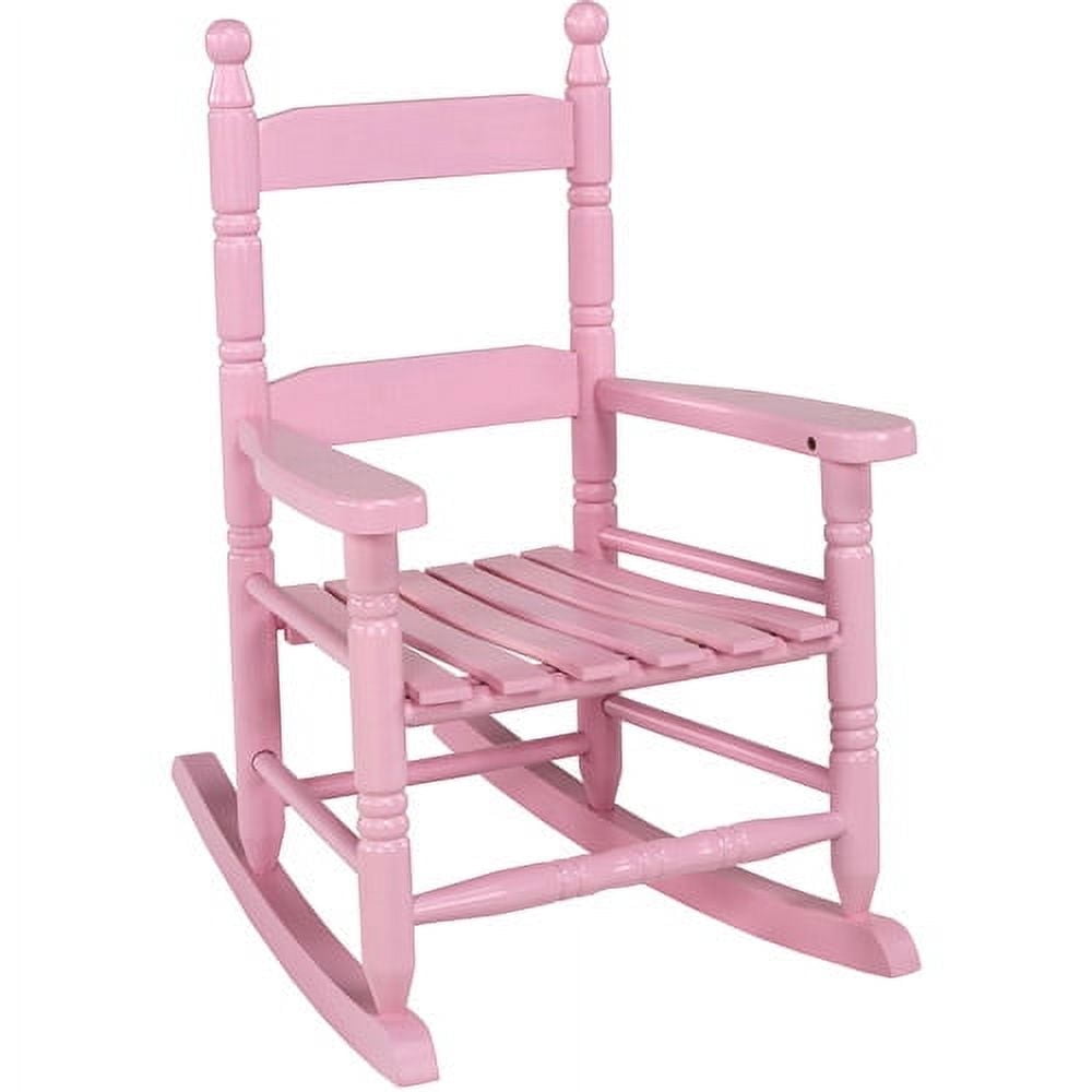 Jack Post Kid's Wooden Rocker in Pink Gloss Finish, Suitable for Indoor ...