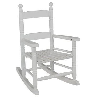 Mainstays Kids Outdoor Wood Porch Rocker, White Color, Weather ...