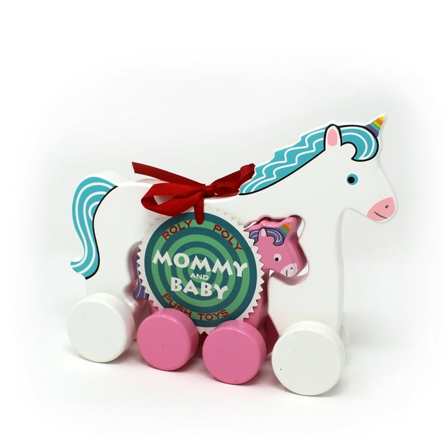 Jack Rabbit Creations, Inc. Mommy & Baby Unicorn Rolling Toy - Walmart.com