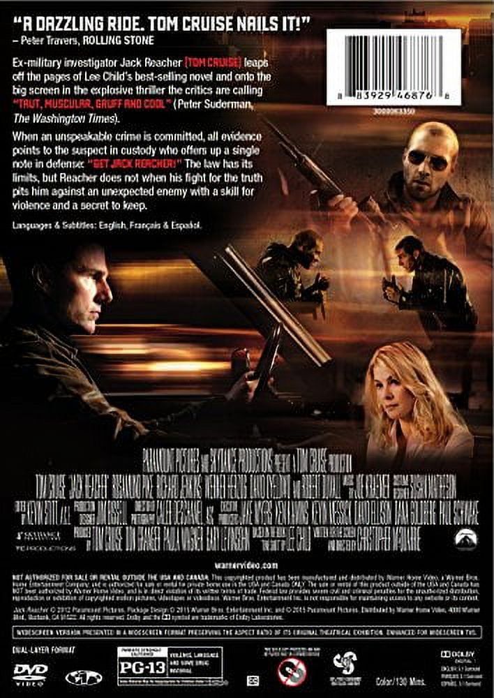 Jack Reacher (DVD) - Walmart.com