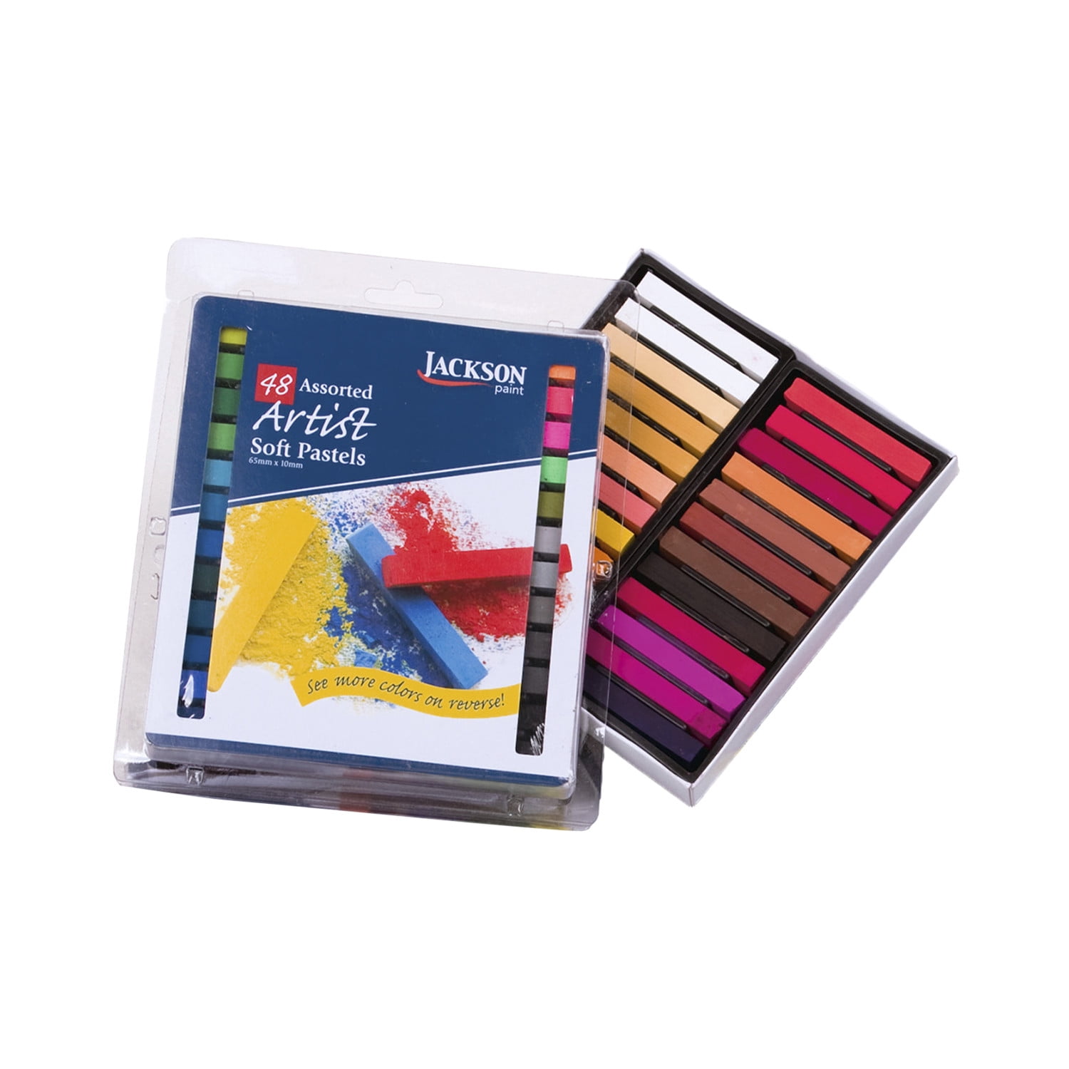 Jack Richeson Artist Chalk Pastels, Assorted Colors, Set of 48 ...