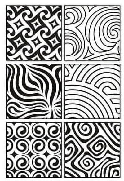 Jack Richeson Curves Rubbing Plate, 7 x 7 Inches, Set of 6 - Walmart.com