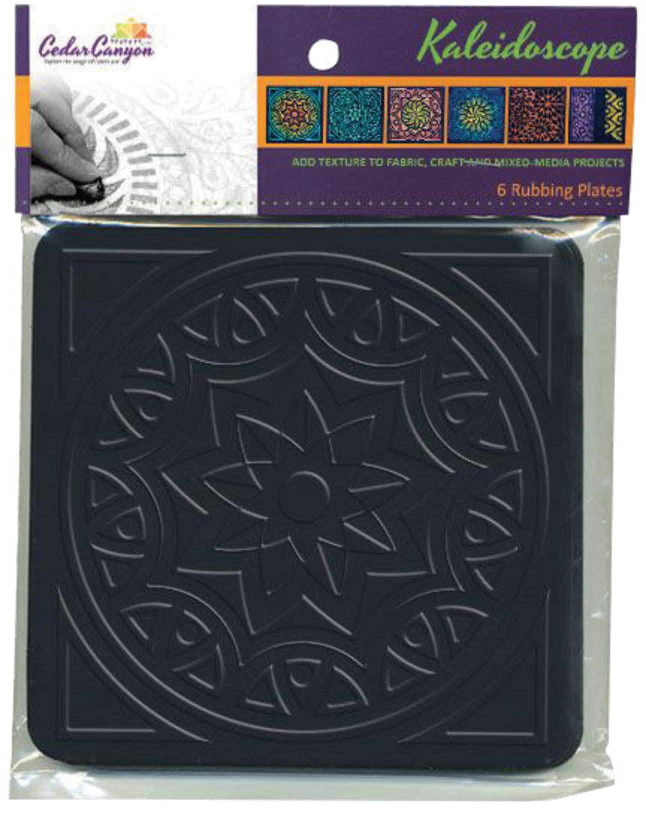 Jack Richeson Kaleidoscope Rubbing Plate Set, 7 x 7 Inches, Set of 6 ...