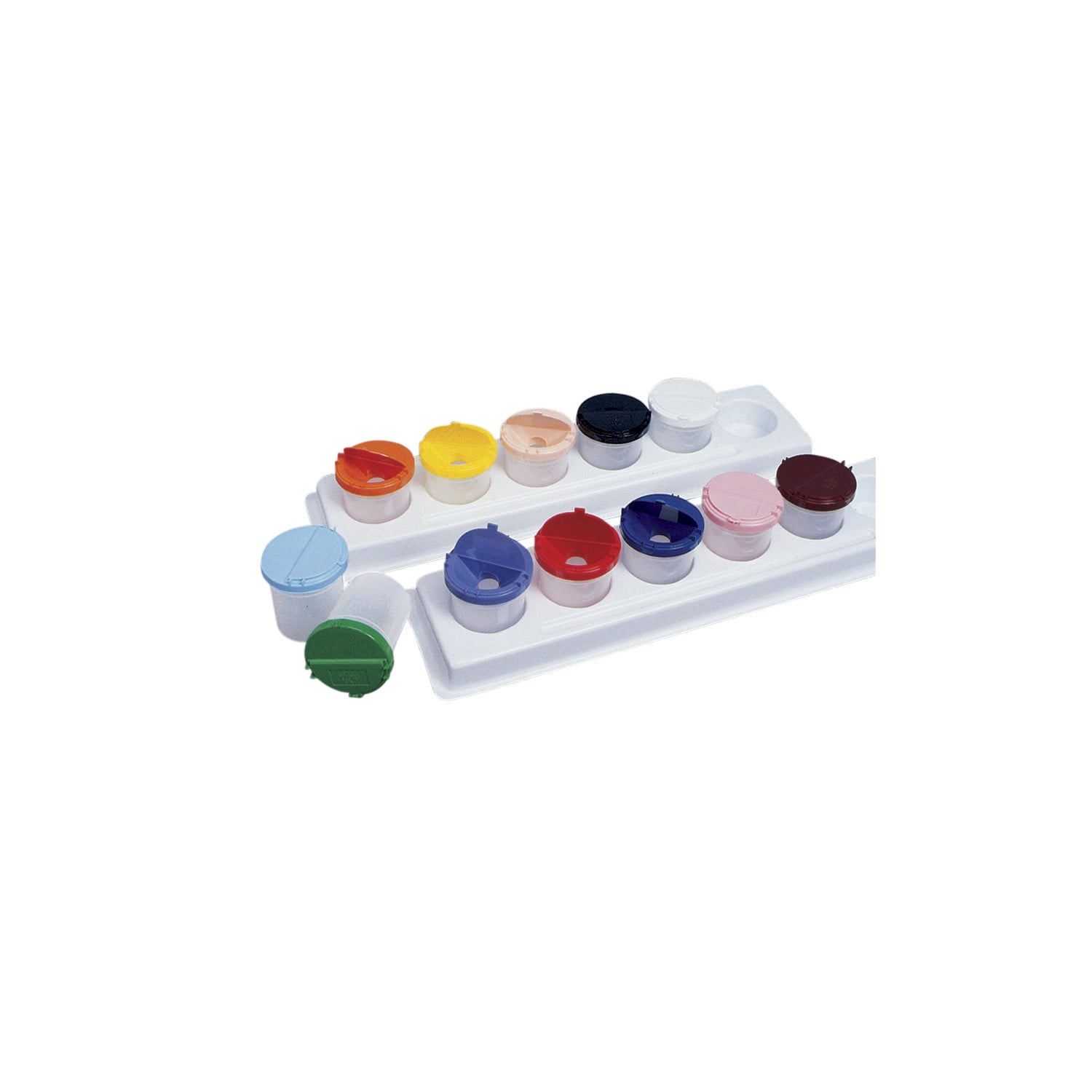 Jack Richeson Plastic Neatness Paint Cup Set with Lid, 8 oz, Assorted ...