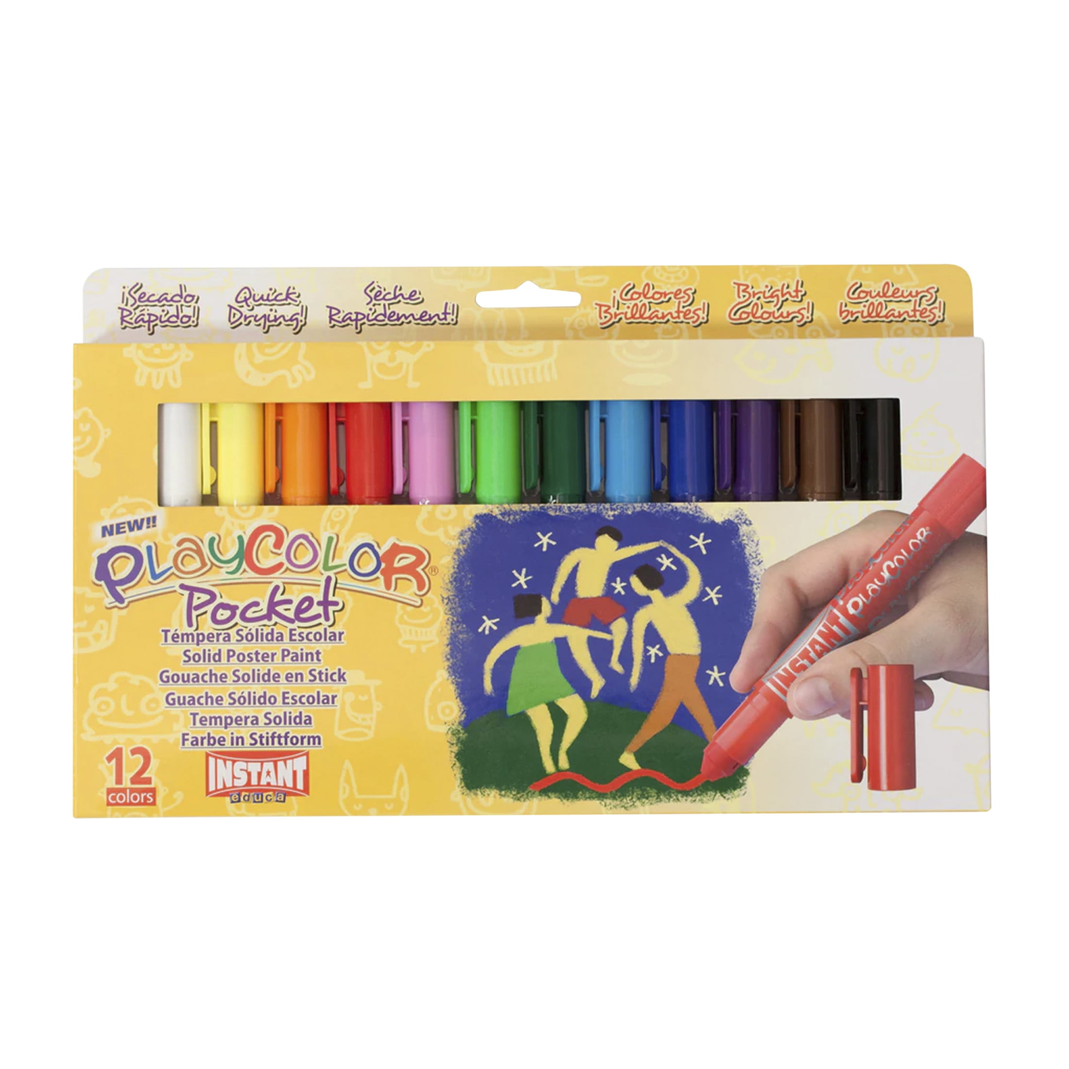 Jack Richeson Playcolor Thin Solid Tempera, Assorted Matte Colors, Set ...