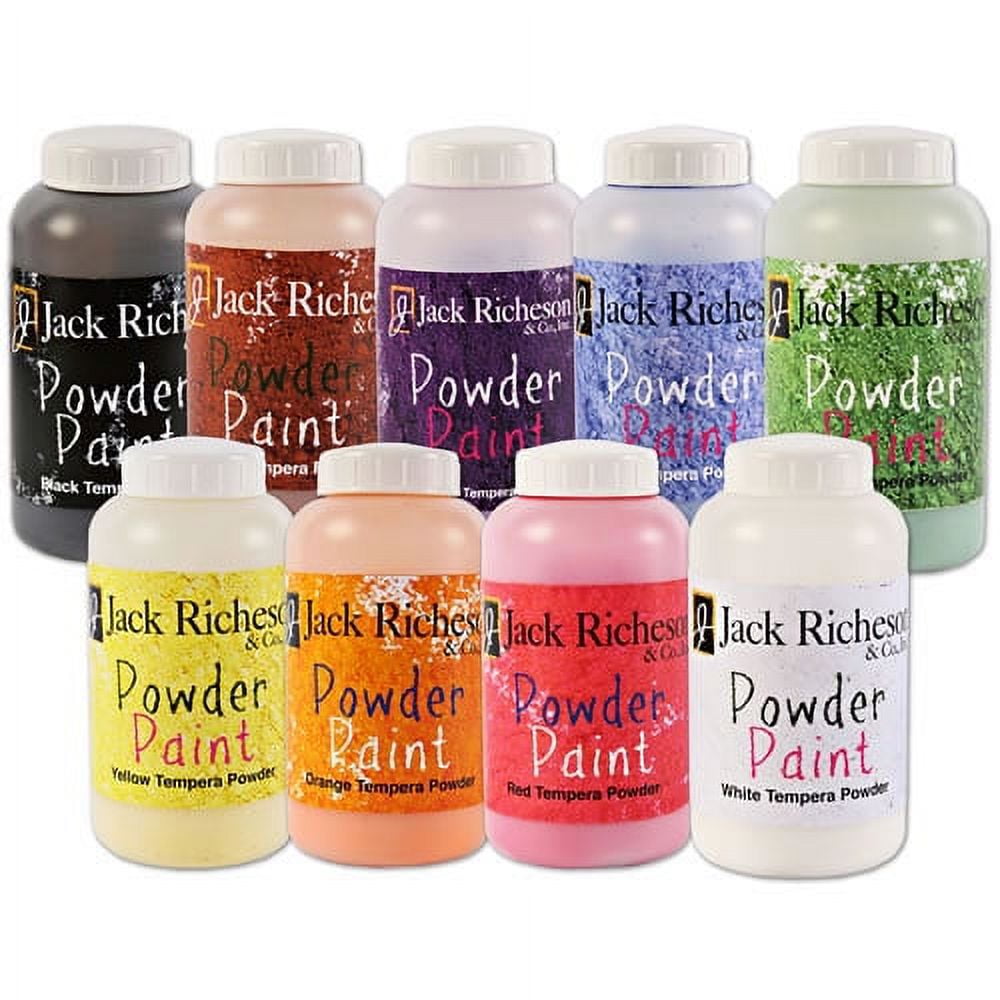Jack Richeson Powdered Tempera Paint Set - 9 Colors - Walmart.com