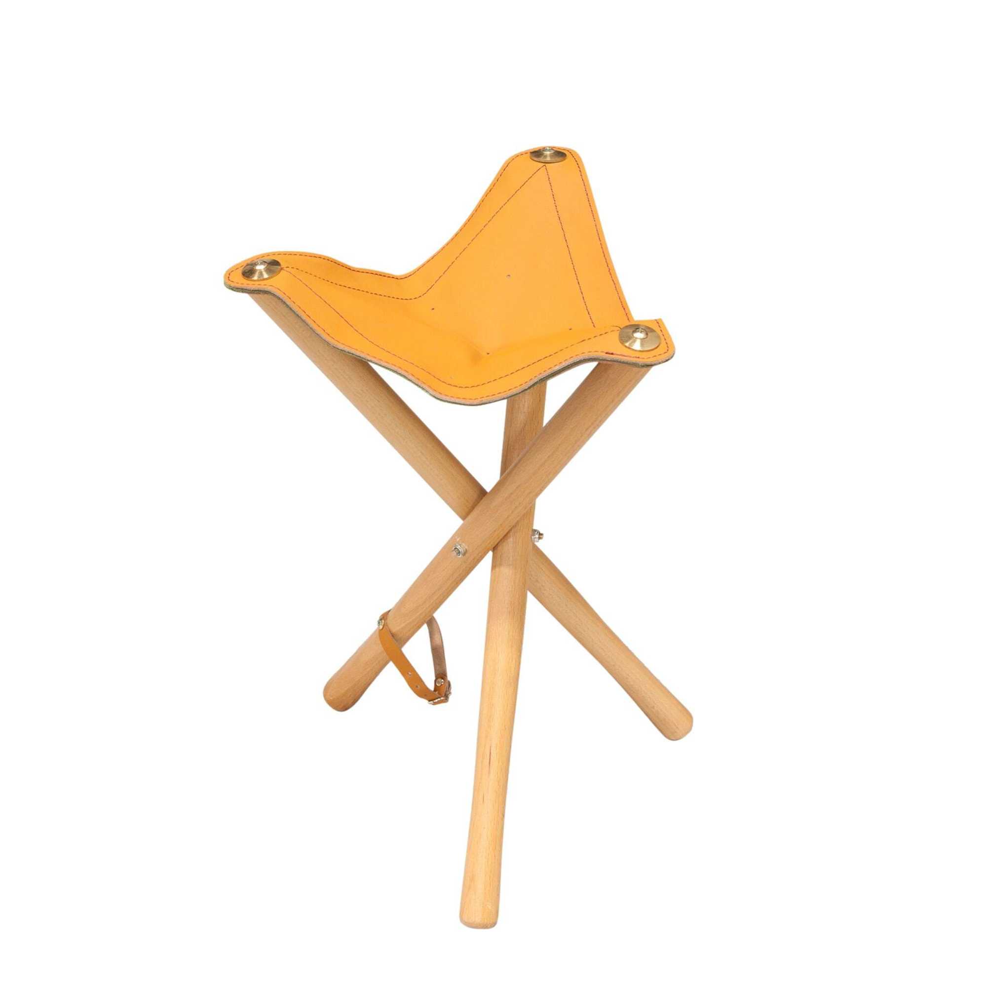 Jack Richeson Stool with Seat, Wood/Leather Seat - Walmart.com