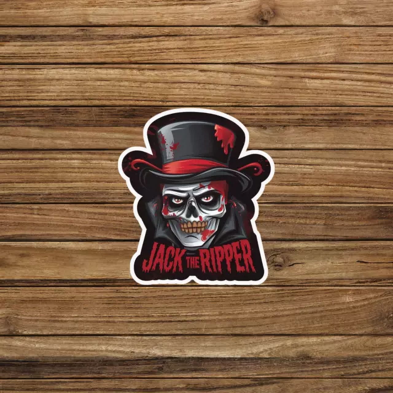 Jack The Ripper Skull Top Hat Sticker - Macabre Gothic Horror ...