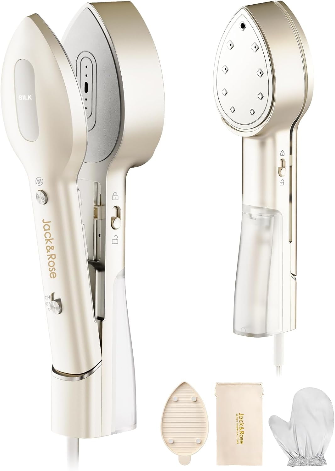 Jack ＆ Rose Press Iron Steamer for Clothes,Dual Voltage 110-220v,6+1 ...