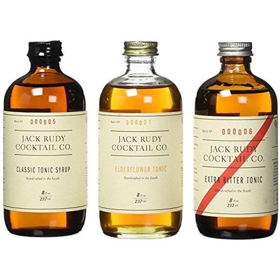 Jack Rudy, Cocktail Mixers, Tonic Trio, 3 x 8 oz bottles - Walmart.com