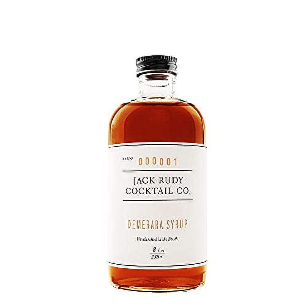 Jack Rudy Cocktail Demerara Syrup (8 ounce) | Amber Demerara Sugar | Syrup for Cocktail Mixers ...
