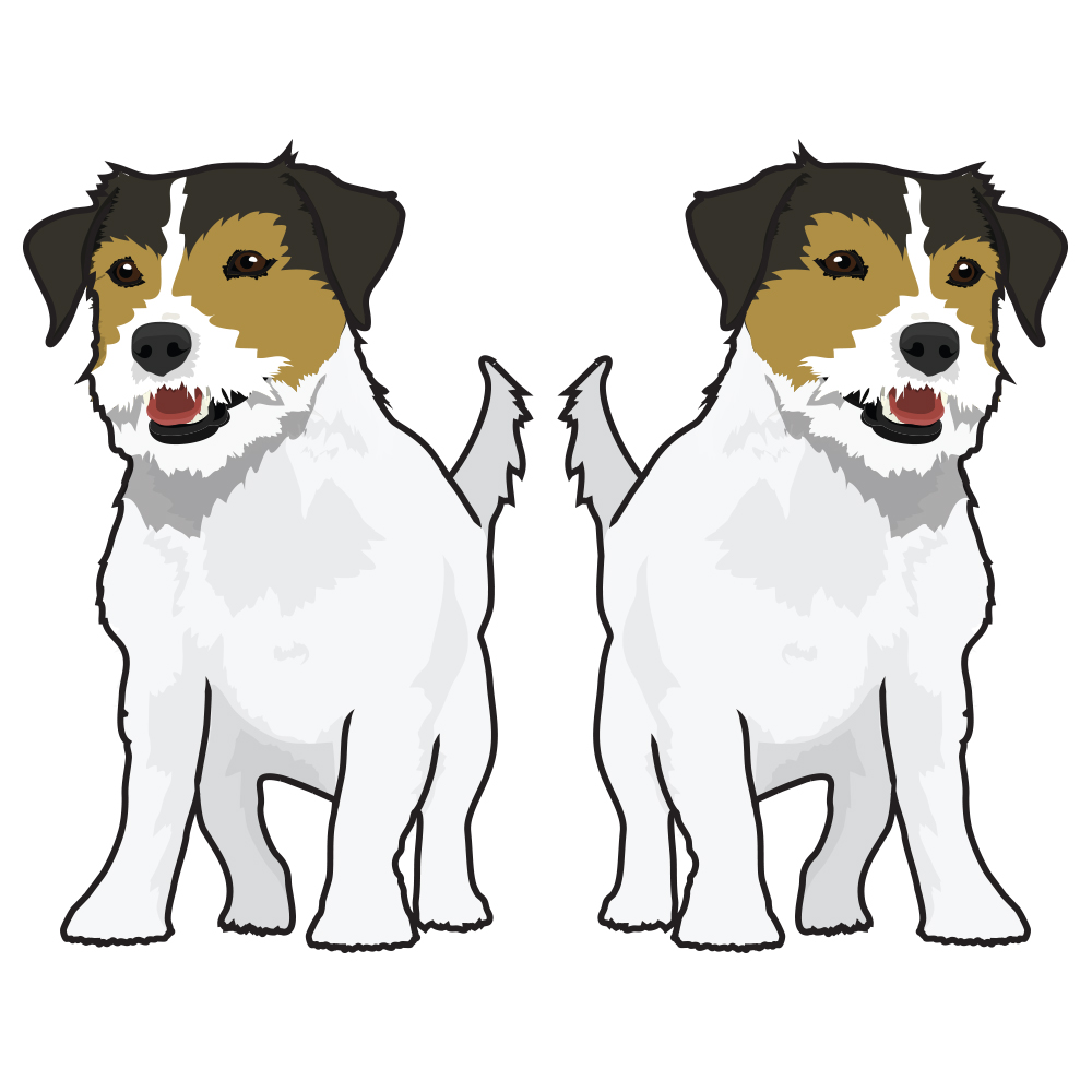 Jack Russel Terrier Decal | Indoor/Outdoor | Dog Lover Super Cute ...