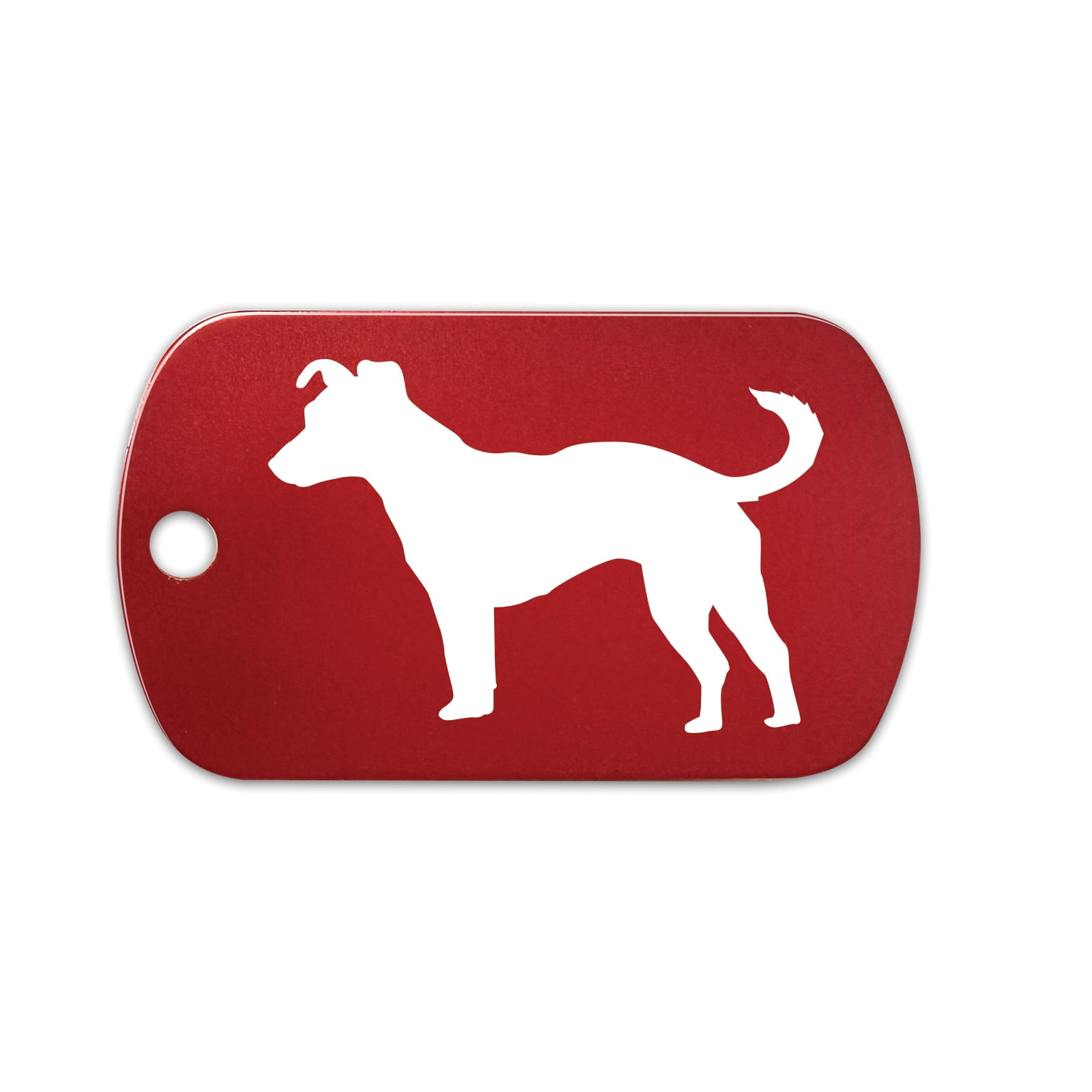 Jack Russel Terrier GI Dog Tag Aluminum Keychain adhesivedog canine pet ...