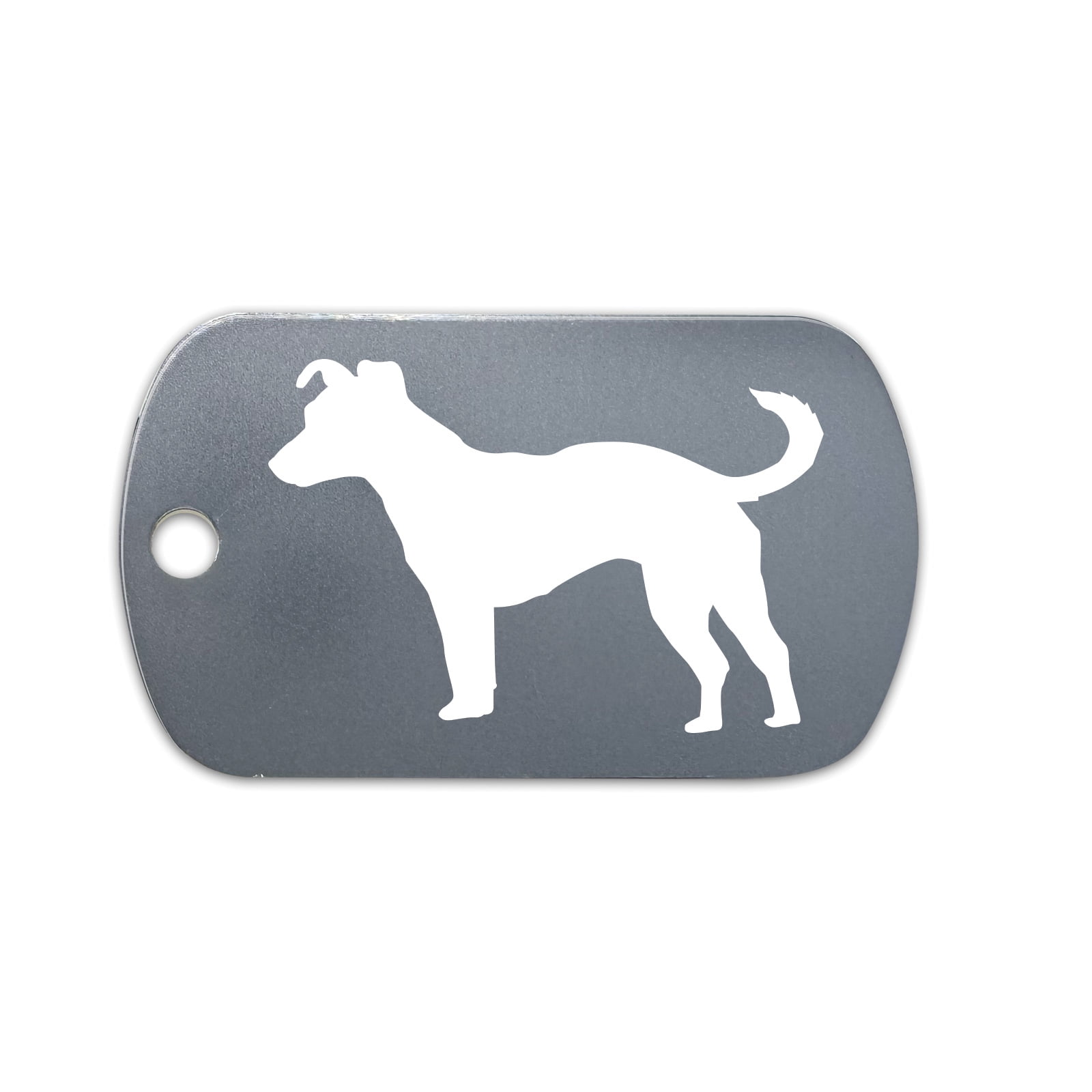Jack Russel Terrier GI Dog Tag Aluminum Keychain adhesivedog canine pet ...