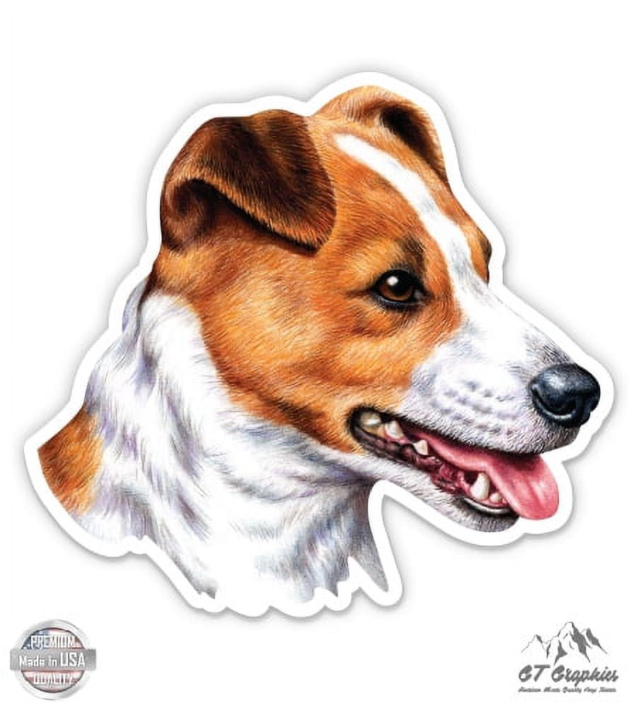 Jack Russell - 12" Vinyl Sticker Waterproof Decal - Walmart.com