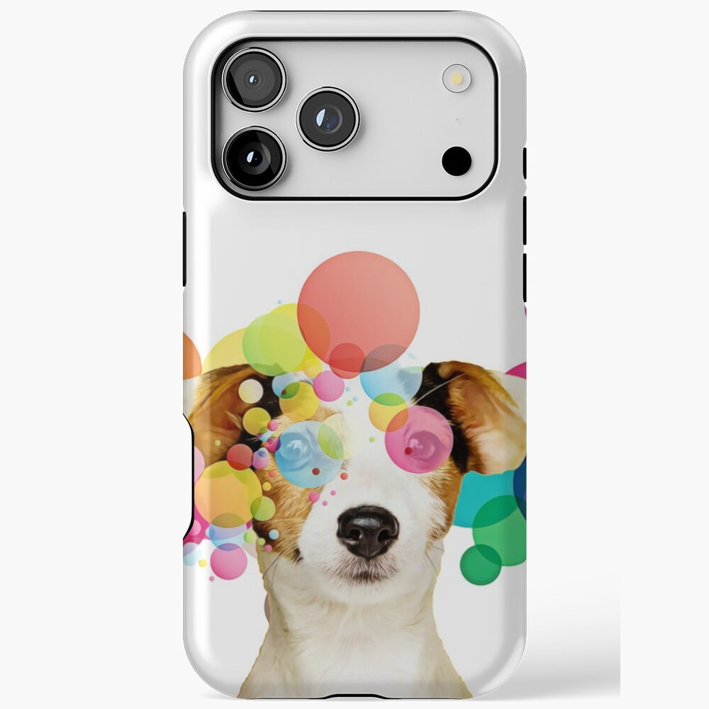Jack Russell Pop Art Dog Portrait iPhone Case 17 16 15 14 13 12 11 Pro ...