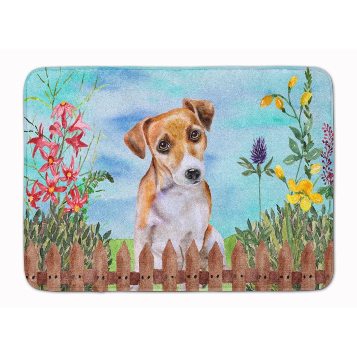 Jack Russell Terrier 2 Spring Machine Washable Memory Foam Mat ...