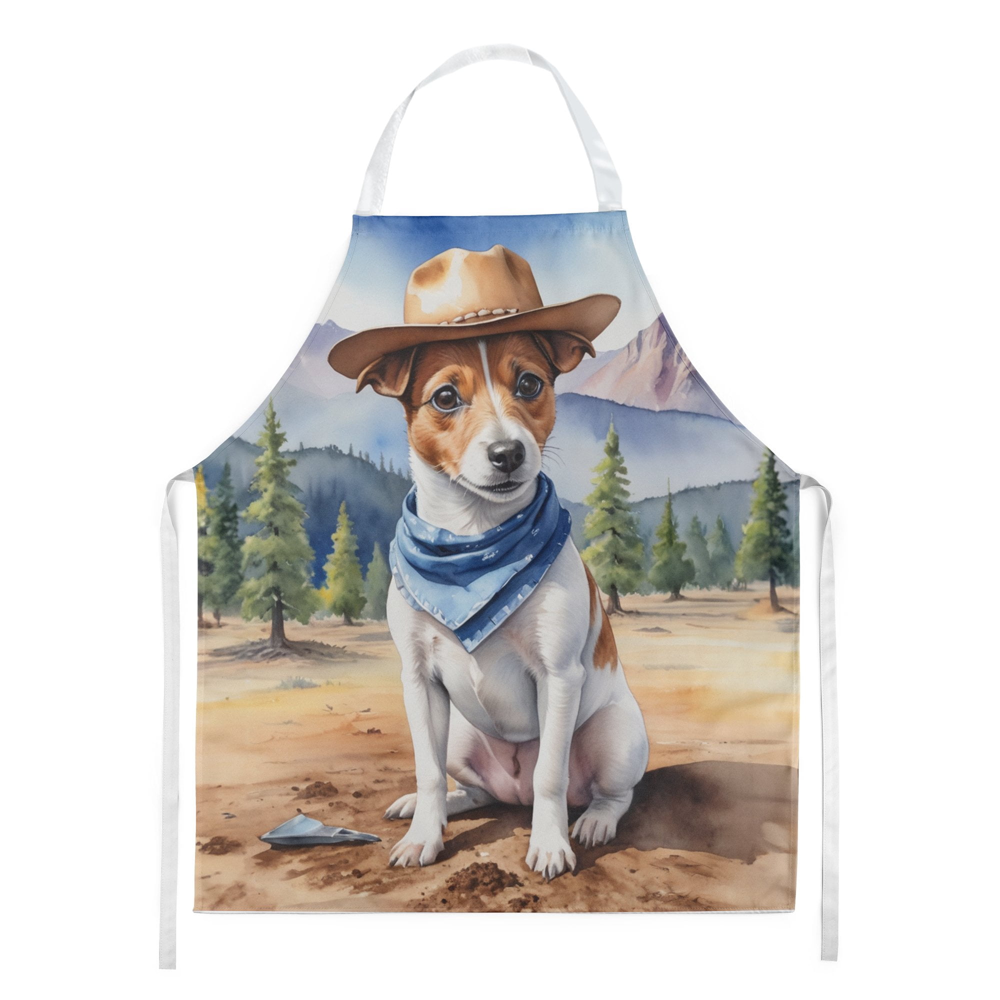 Jack Russell Terrier Cowboy Welcome Apron 27 in x 30 in - Walmart.com