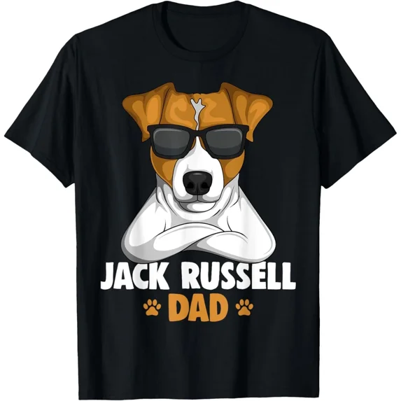 Jack Russell Terrier Dad Funny Dog Lover Pet Owner Shirt, for men ...