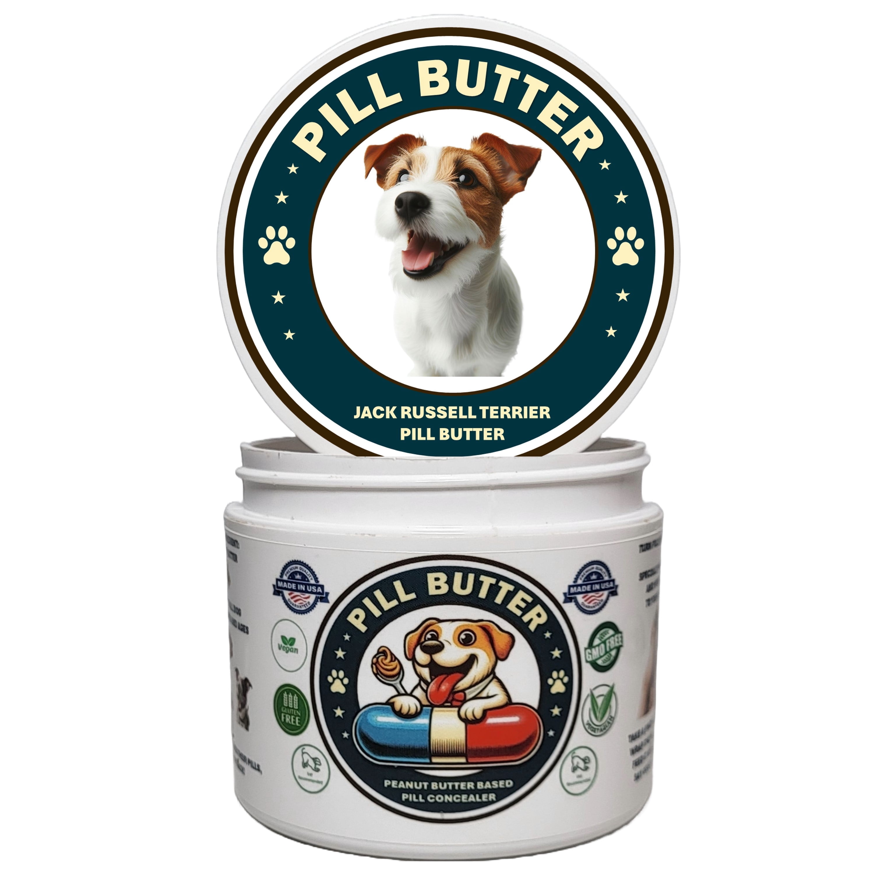 Pill Butter: Jack Russell Terrier Dog Treats to Wrap Pills - Moldable ...