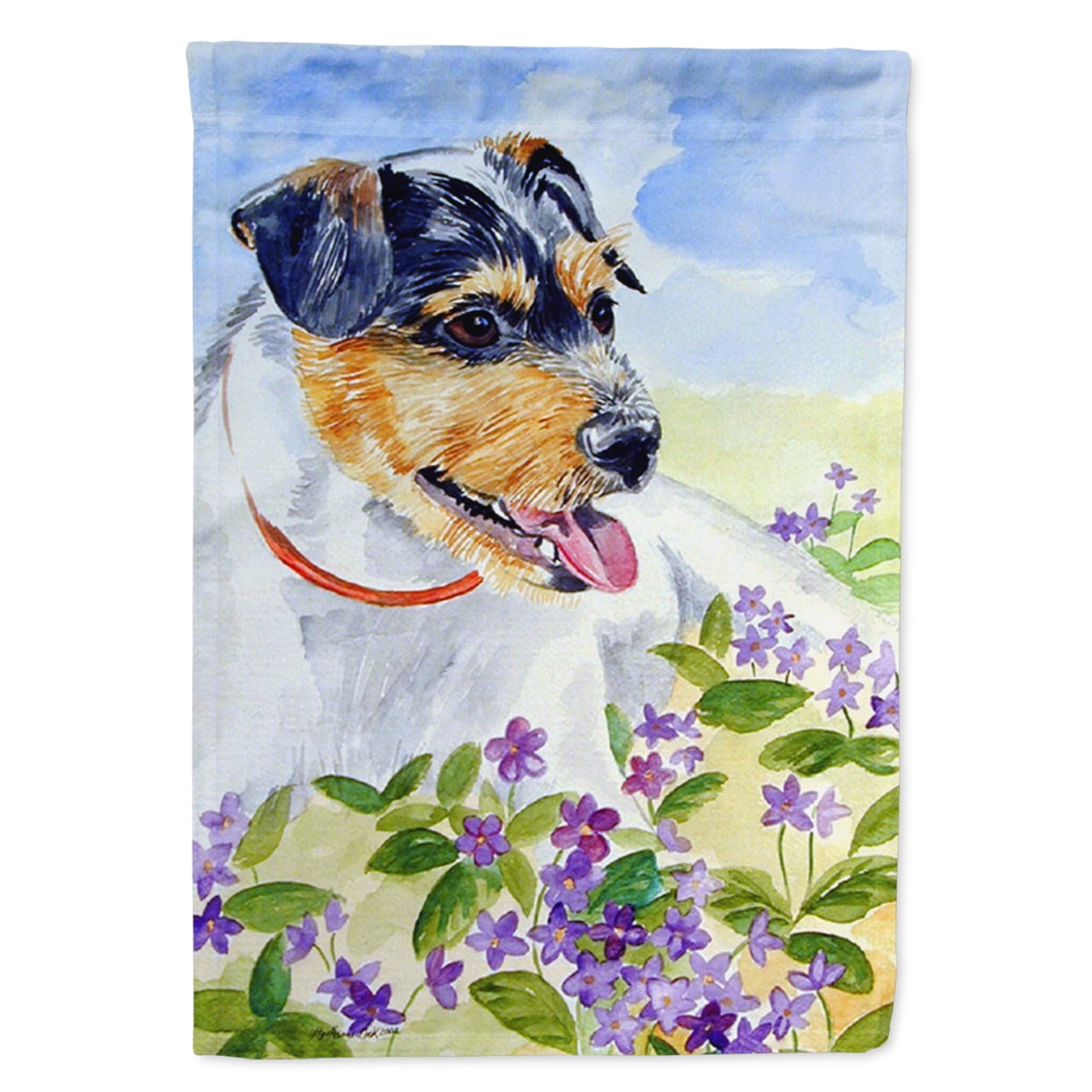 Jack Russell Terrier Flag Canvas House Size - Walmart.com