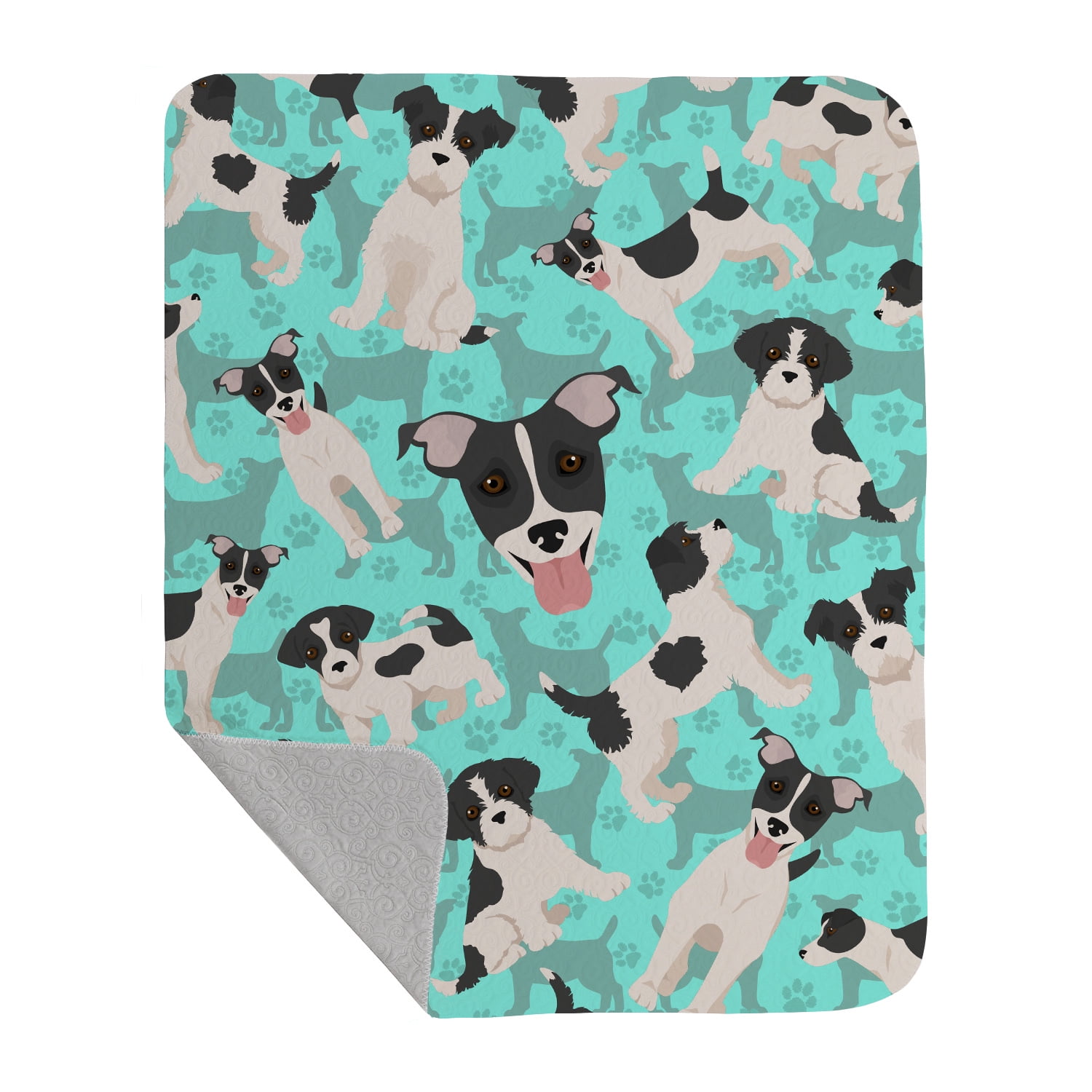 Jack Russell Terrier Quilted Blanket 50x60 50 in x 60 in - Walmart.com