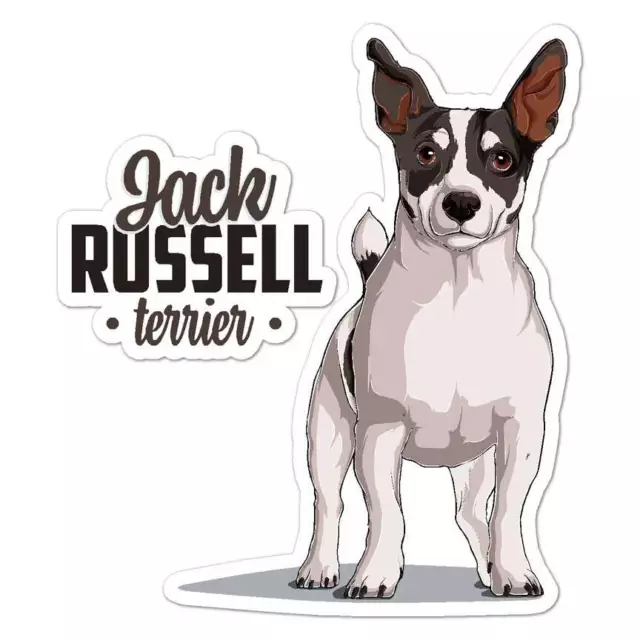 Jack Russell Terrier Sticker Indoor Outdoor Phone Decal Water Bottle ...
