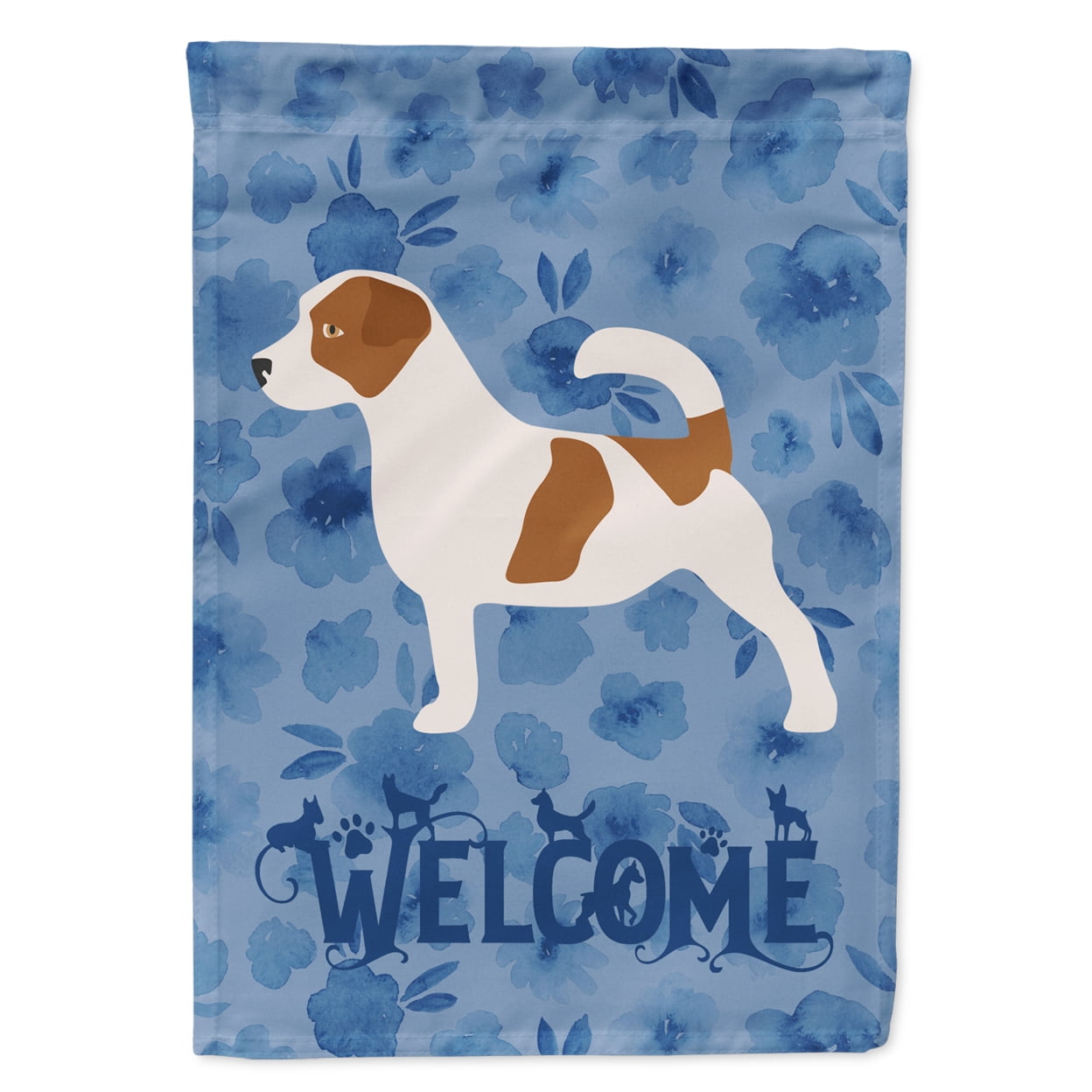 Jack Russell Terrier Welcome Flag Canvas House Size - Walmart.com