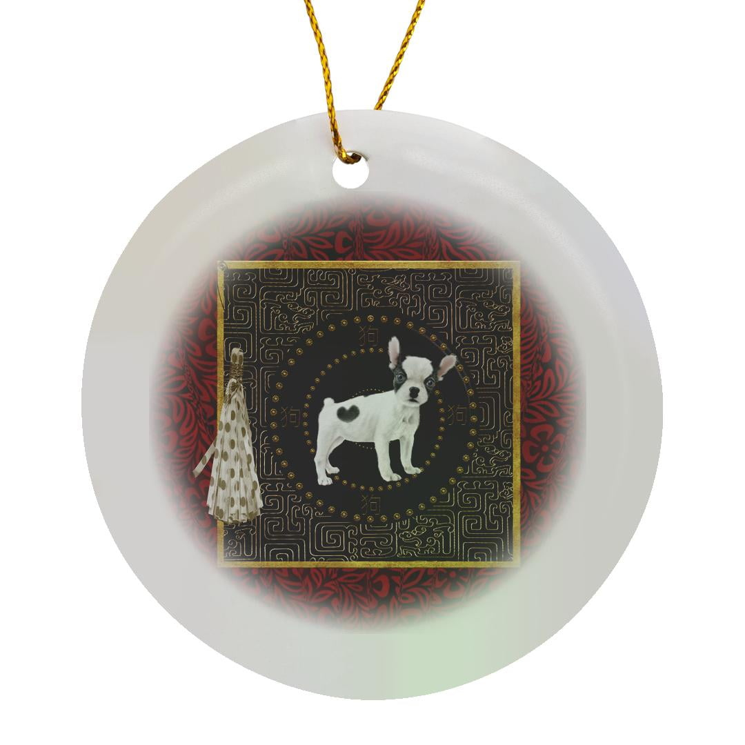 3drose, Jack Russell Terriers, Round Shape, Sign Chinese, Tassel, Dots ...