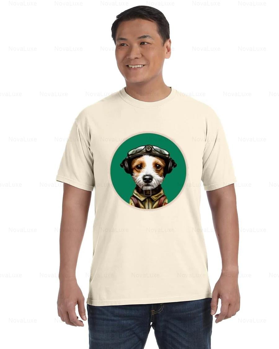 Jack Russell WW2 Pilot Comfort Coler T-Shirt with Memorial Tribute ...