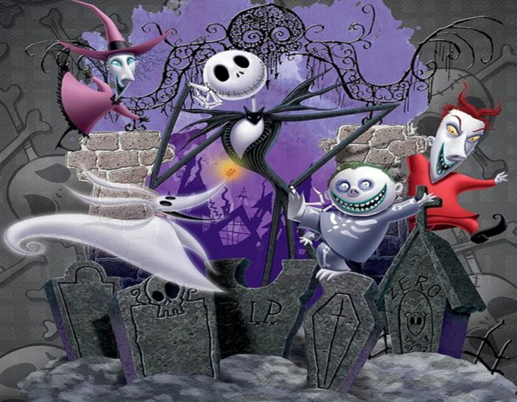 Jack and Sally Diamond Painting Kits for Adults 5D DIY Round Diamond ...