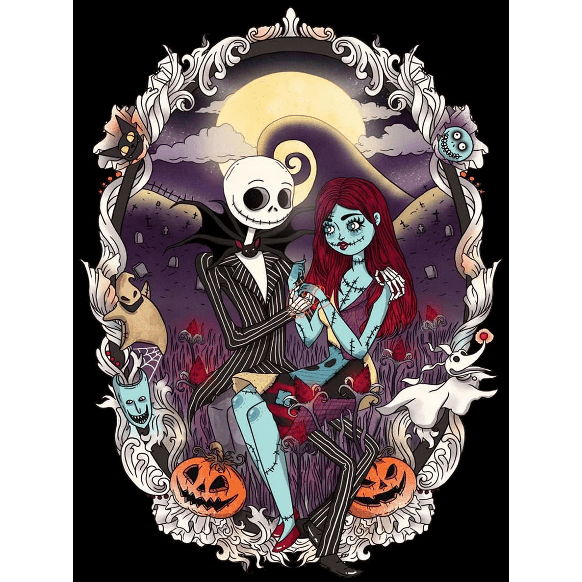Jack and Sally Diamond Painting Kits for Adults, Diamond Painting DIY ...