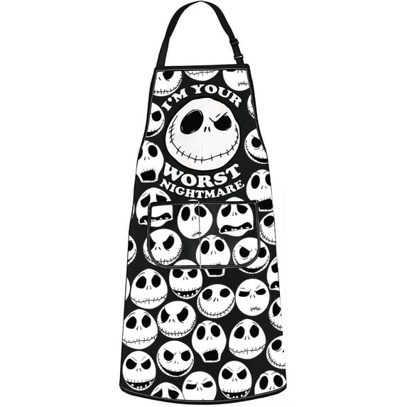 Jack & Sally Kitchen Apron Horror Jack Fans Gifts I''m Your Worst Jack ...