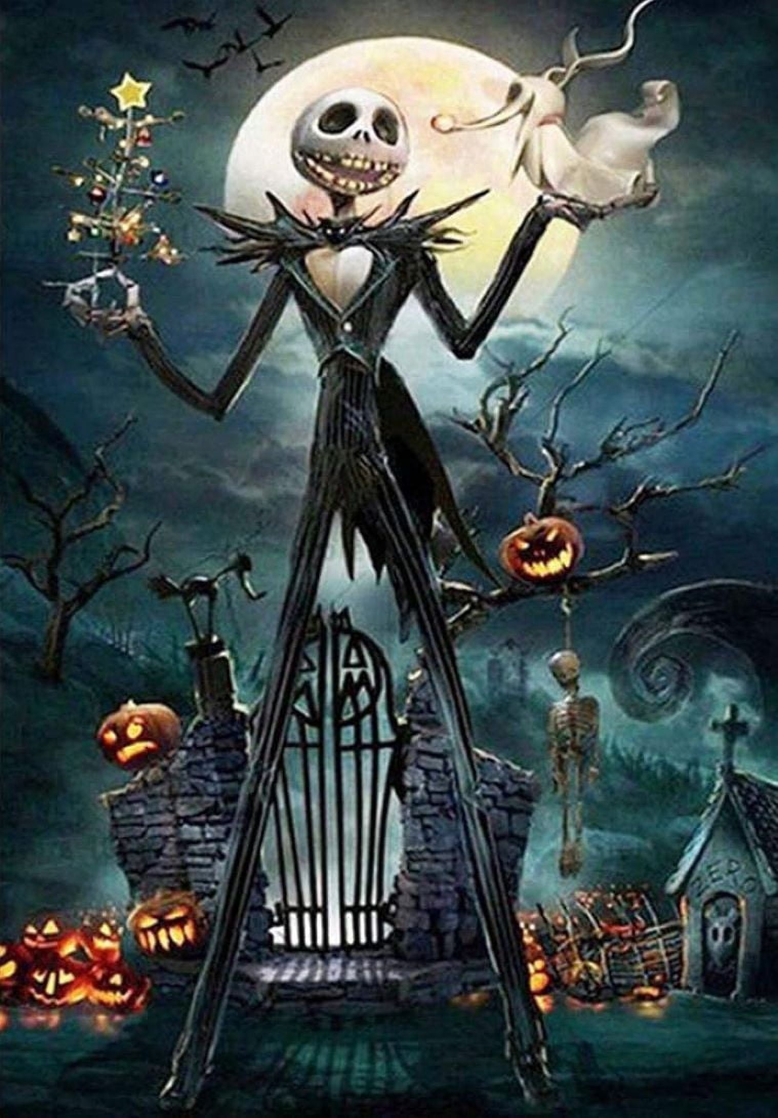 Jack Sally The Nightmare Before Christmas Skull DIY 5D Diamond Digital ...