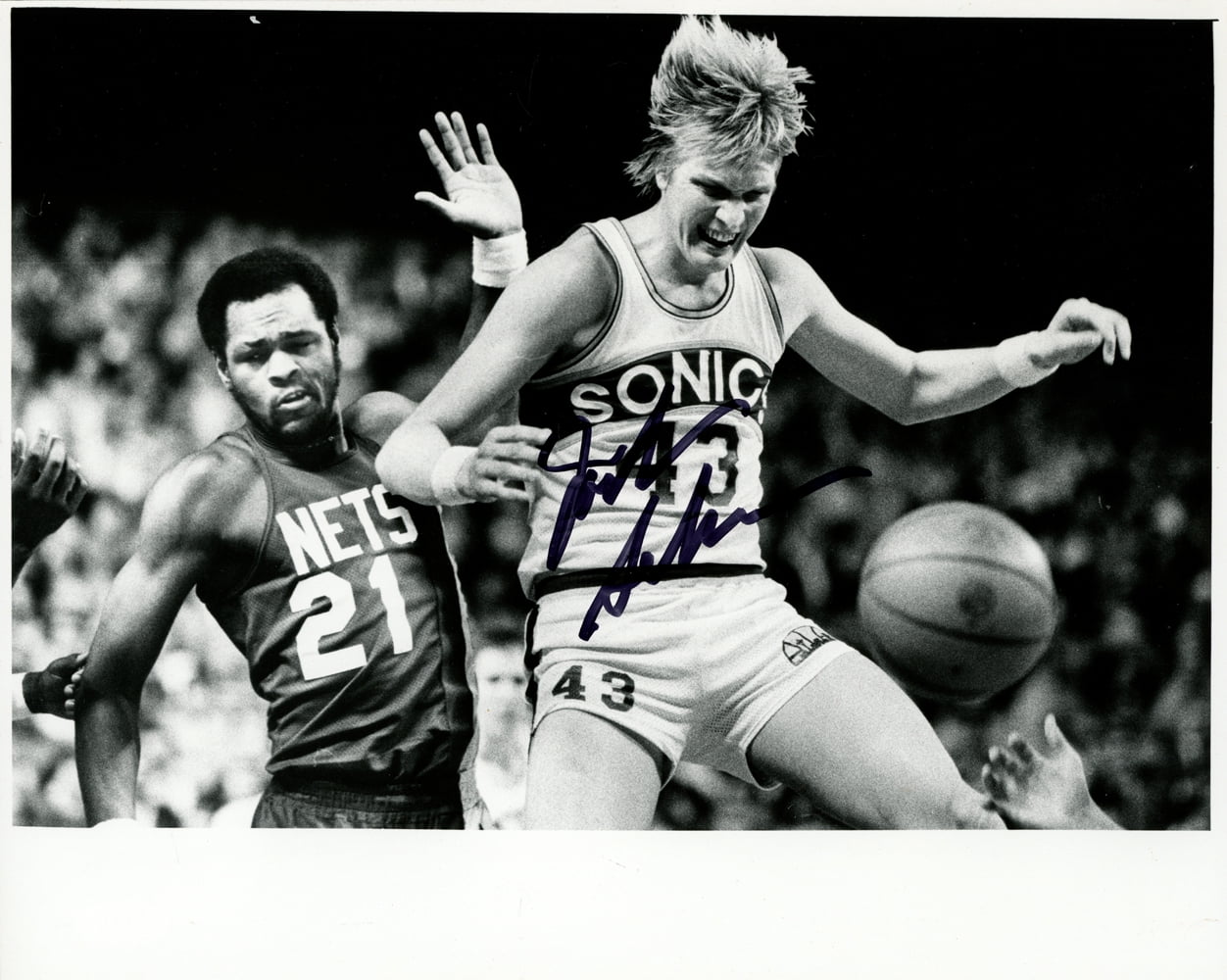 Jack Sikma Autographed 8x10 Photo Seattle Supersonics MCS Holo #70209 ...