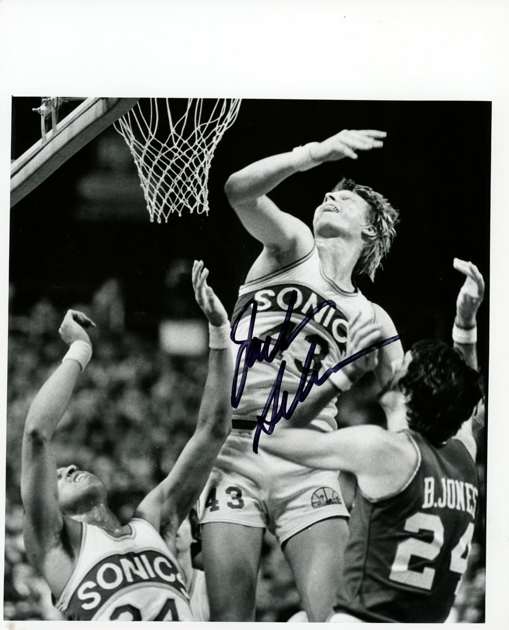 Jack Sikma Autographed 8x10 Photo Seattle Supersonics MCS Holo #70246 ...