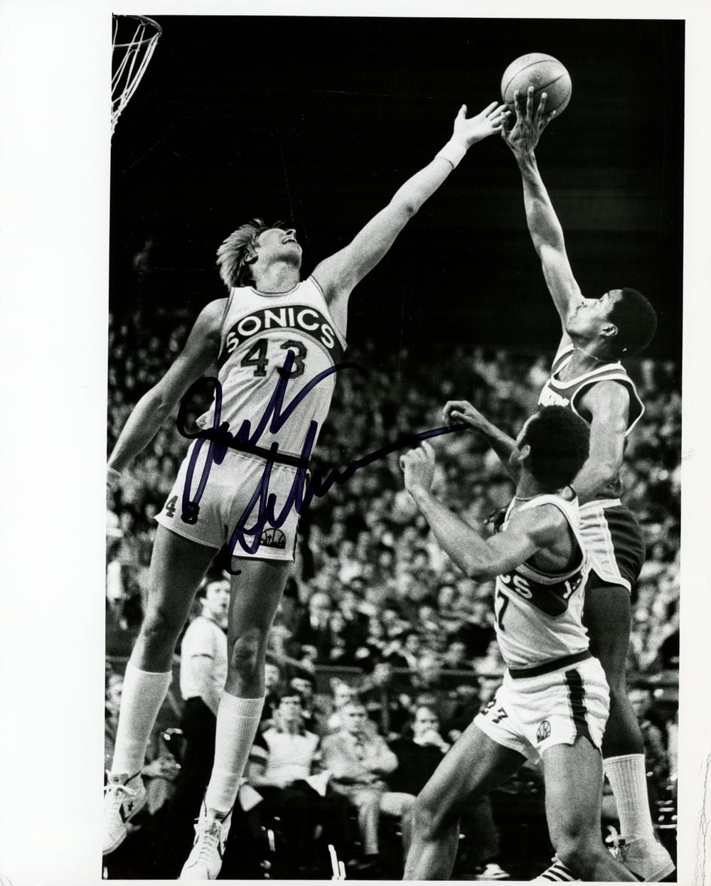 Jack Sikma Autographed 8x10 Photo Seattle Supersonics MCS Holo #70276 ...