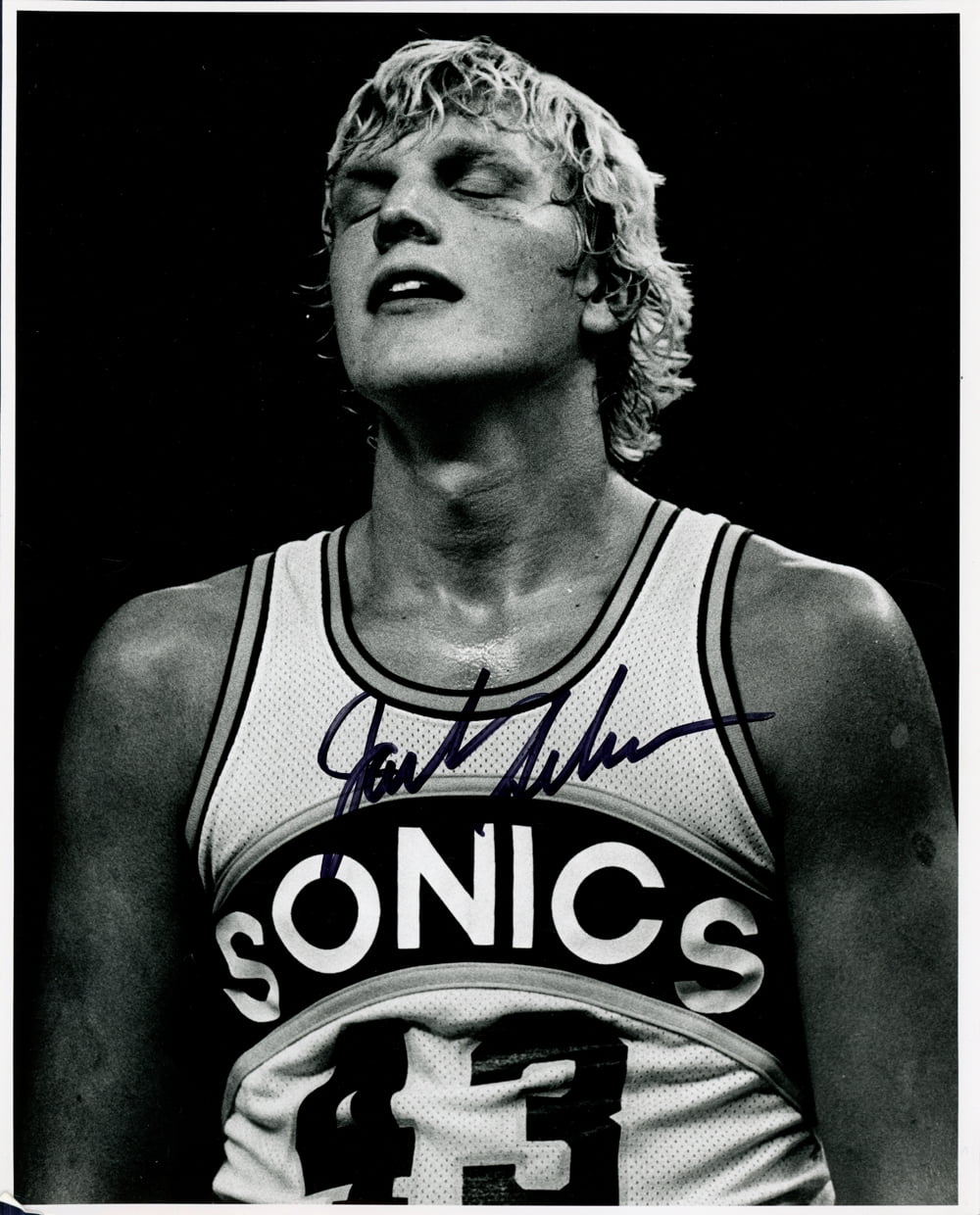 Jack Sikma Autographed 8x10 Photo Seattle Supersonics MCS Holo #70308 ...