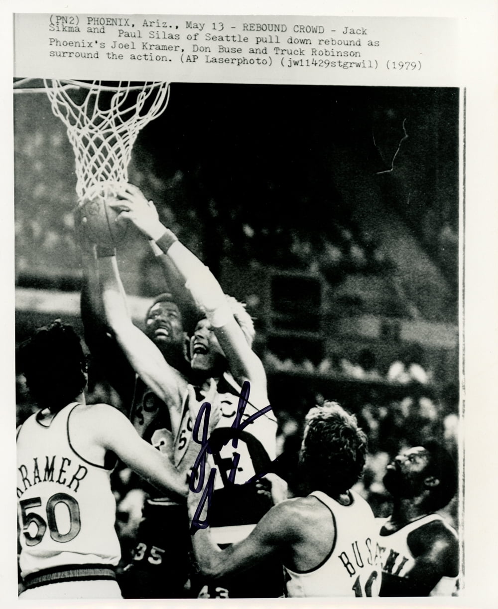 Jack Sikma Autographed 8x10 Wire Photo Seattle Supersonics MCS Holo ...