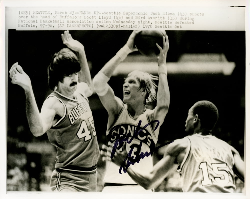 Jack Sikma Autographed 8x10 Wire Photo Seattle Supersonics MCS Holo ...