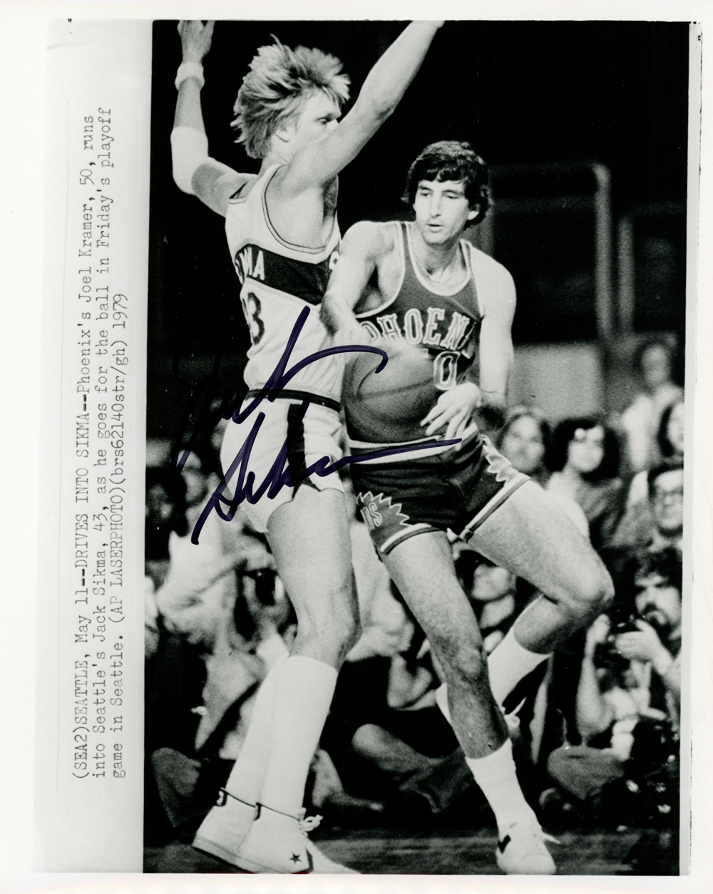 Jack Sikma Autographed 8x10 Wire Photo Seattle Supersonics MCS Holo #70280 - Walmart.com