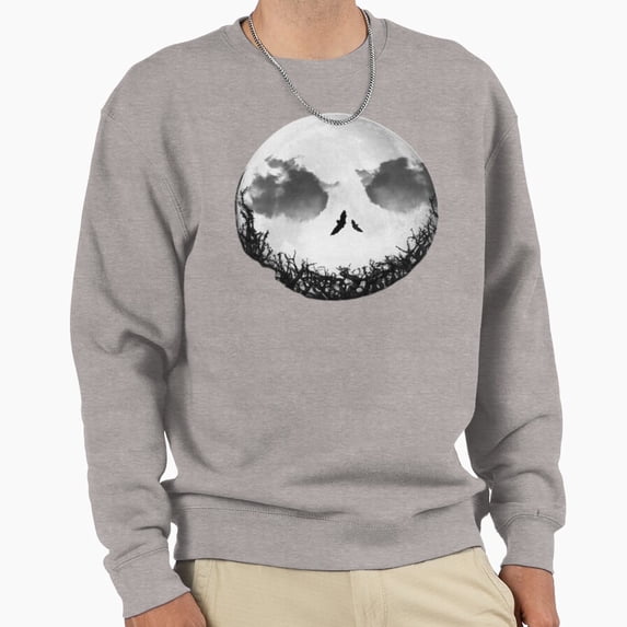 Jack Skeleton Creepy Moon Retro Vintage Funny Graphic Aesthetic Holiday ...