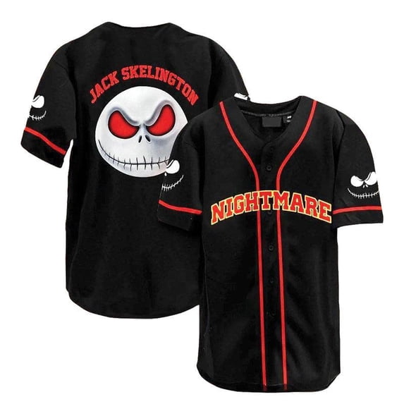 Jack Skelleton Nightmare Baseball Jersey - Walmart.com