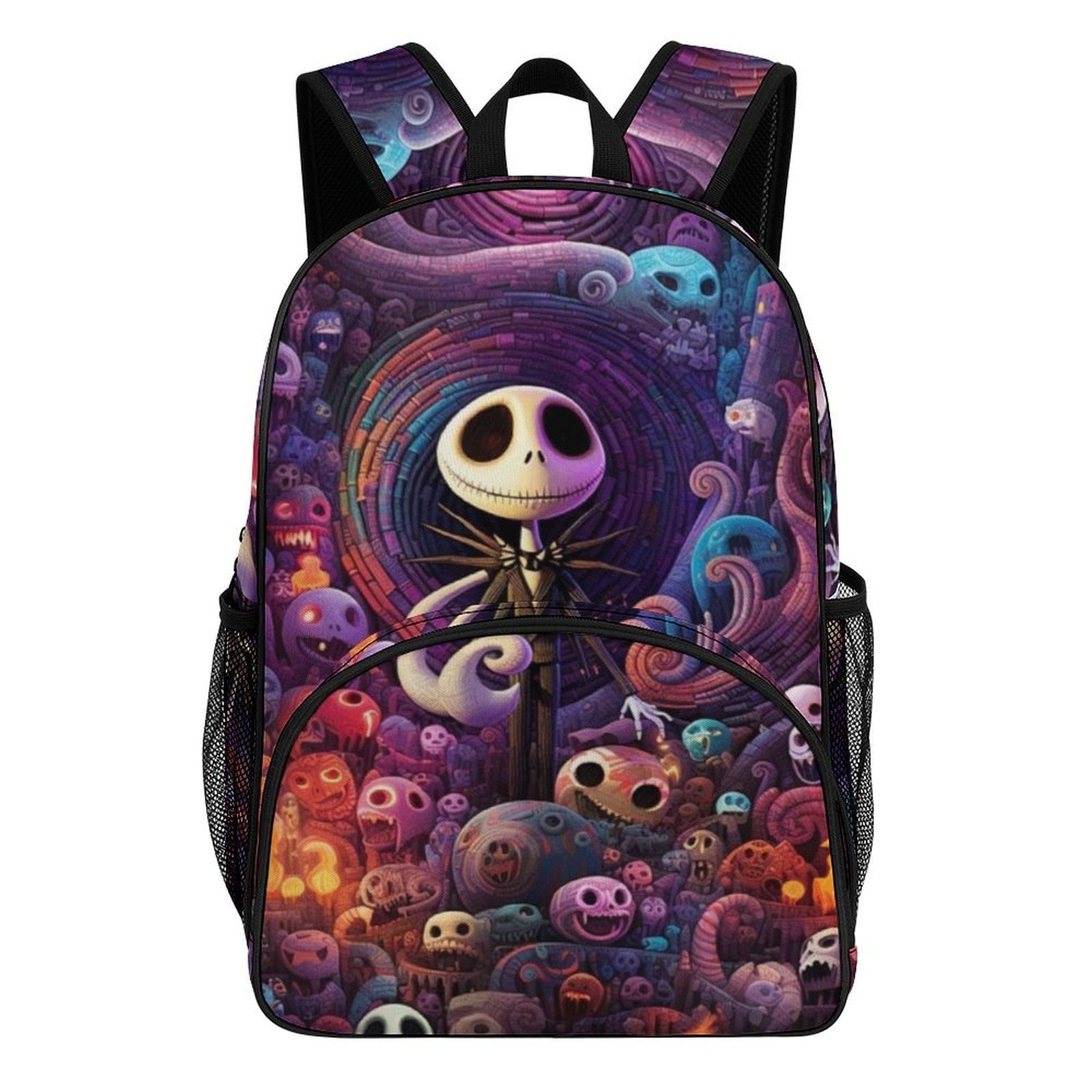Jack-Skellington Backpack Large Capacity Casual Laptop Daypack Student ...